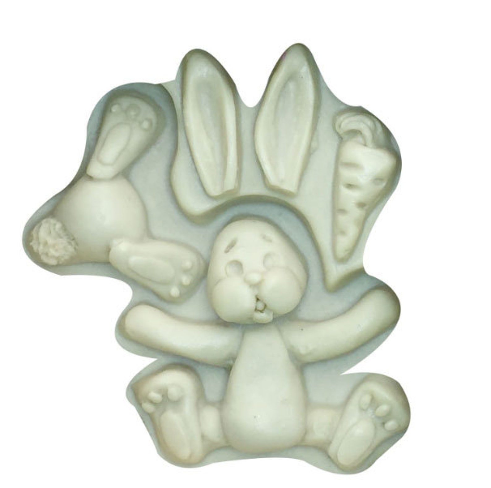 Easter Bunny Silicone Mold Fondant Rabbit Mold Carrot and - Etsy