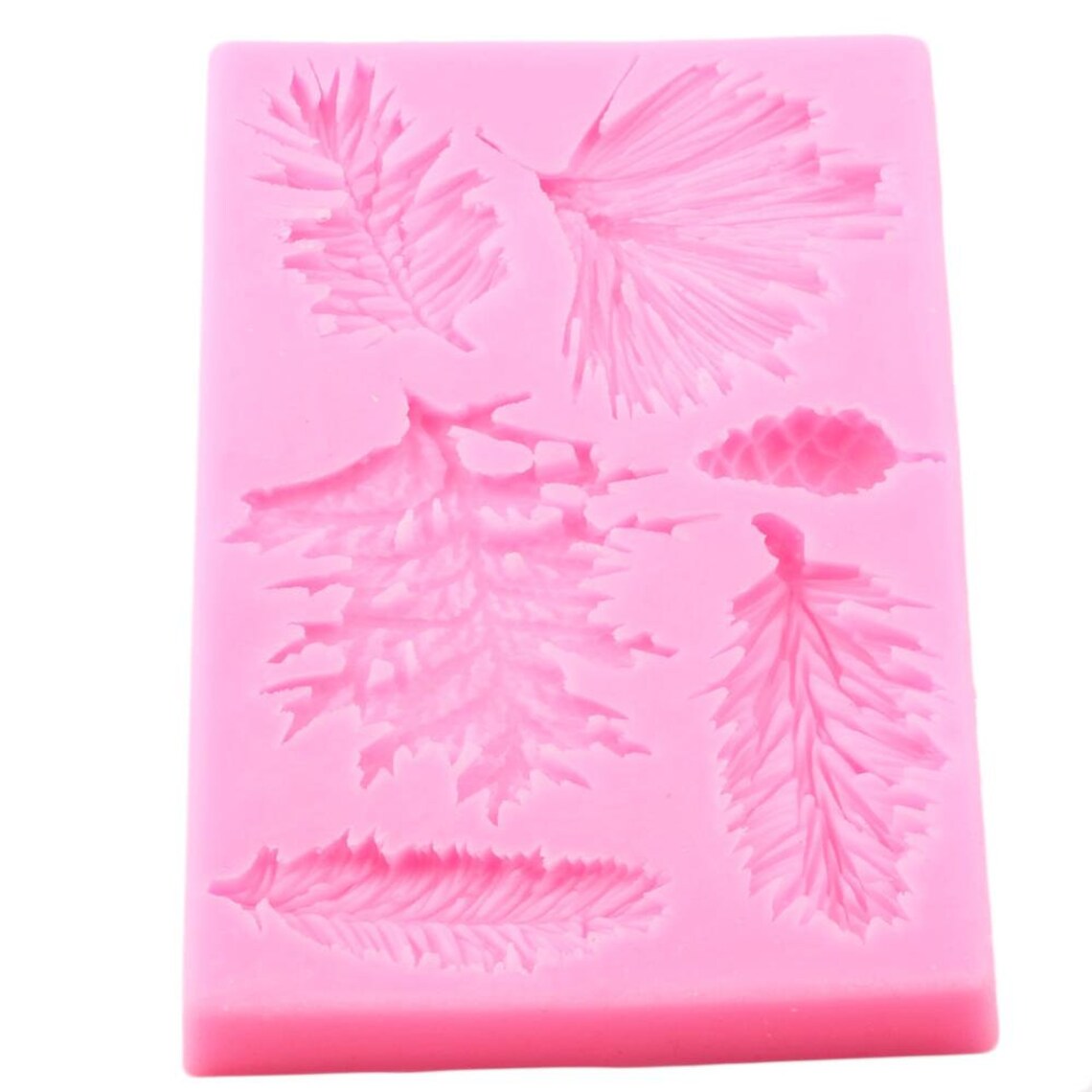 Christmas Pine Branch and Pine Cone Silicone Mold Fondant Mold - Etsy