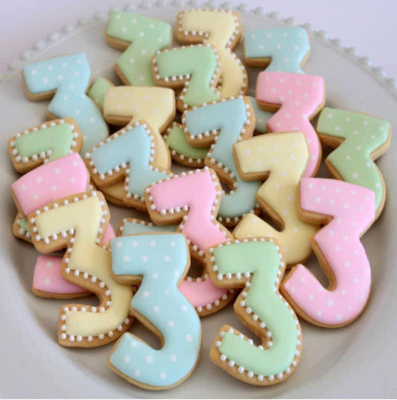 Large Numbers Cookie Cutters Stainless Steel Fondant Cutters - Etsy