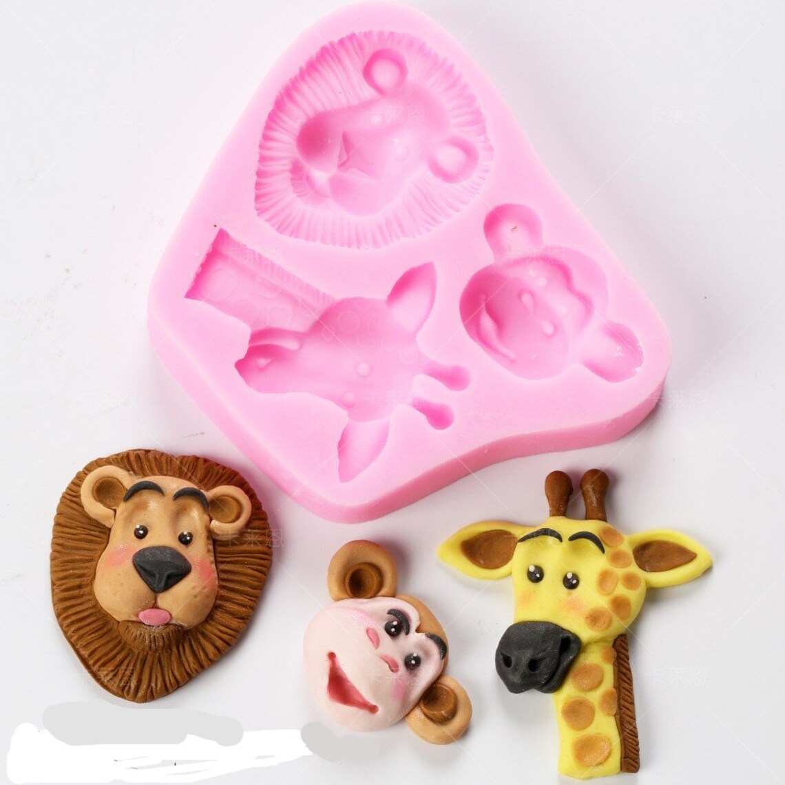 Silicone Mold Jungle Animals Giraffe Lion Monkey Mold | Etsy