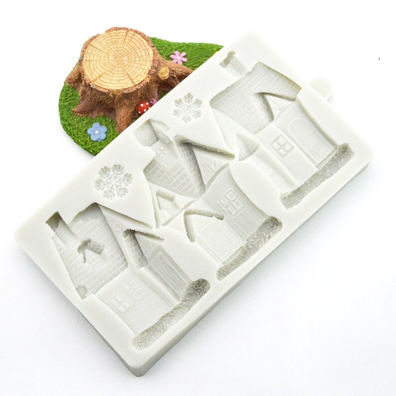Christmas Gingerbread Village House Silicone Mold 3 Shapes - Etsy