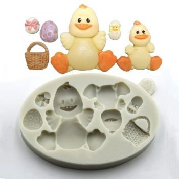 Easter Chicken Silicone Mold Fondant Mold DIY Easter Cake Decorating ...