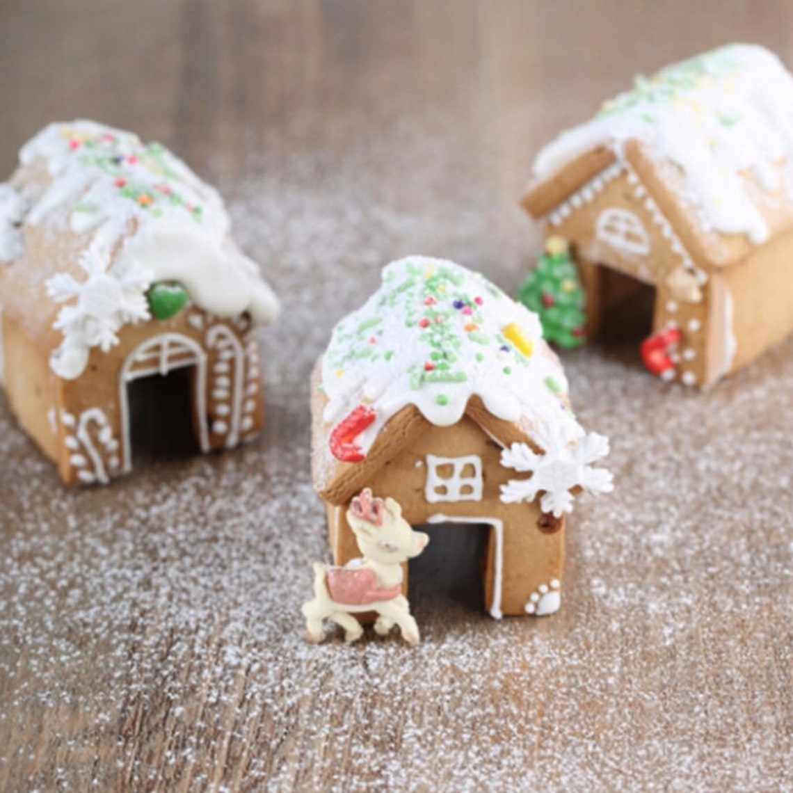 Christmas Cookie Cutters Mini Gingerbread House Cutters Stainless Steel ...