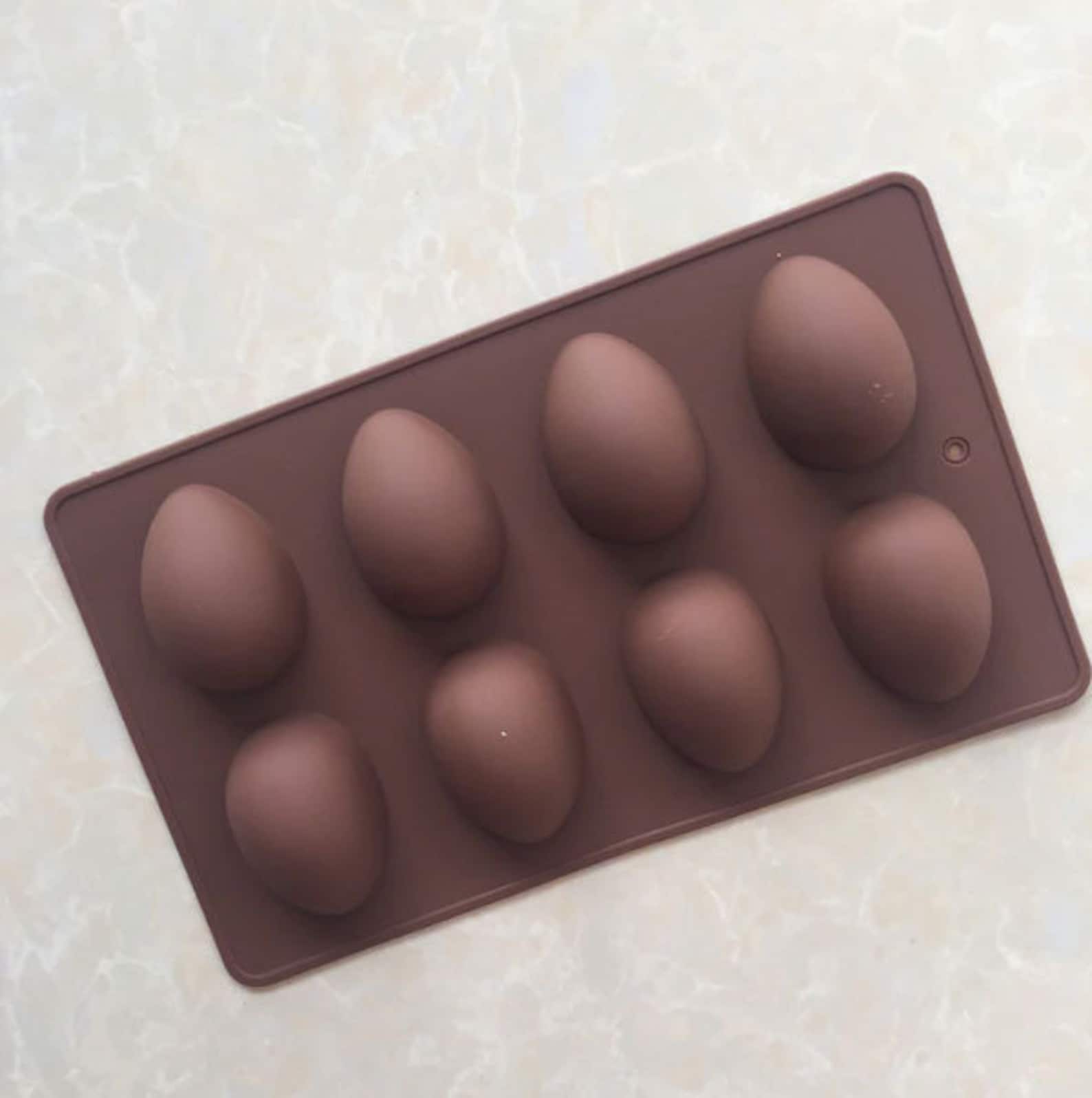 Easter Eggs Silicone Mold 8 Cavities Eggs Mold Chocolate Mold Fondant ...