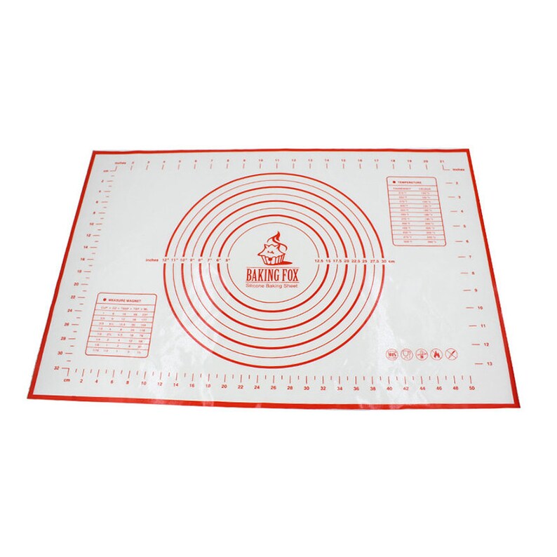 Rolling Pin With Rolling Mat and 4 Removable Thickness Rings | Etsy