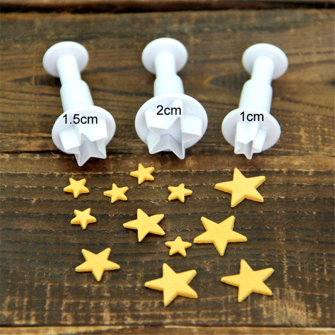Mini Plunger Cutters Basic Shapes Cutters Heart Round Star - Etsy
