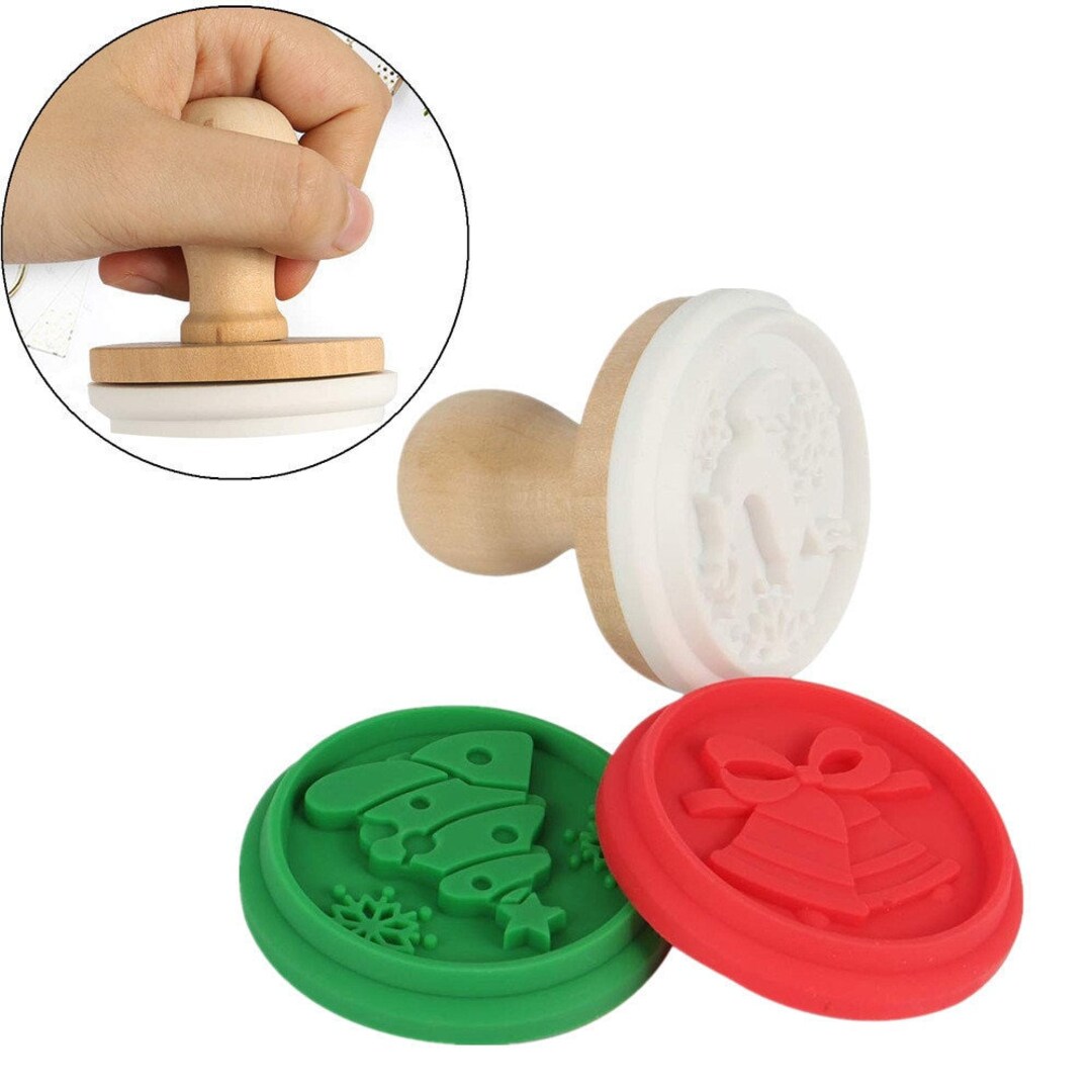 Christmas Cookie Stamp Set Christmas Cookie Embosser Silicone Stamp ...