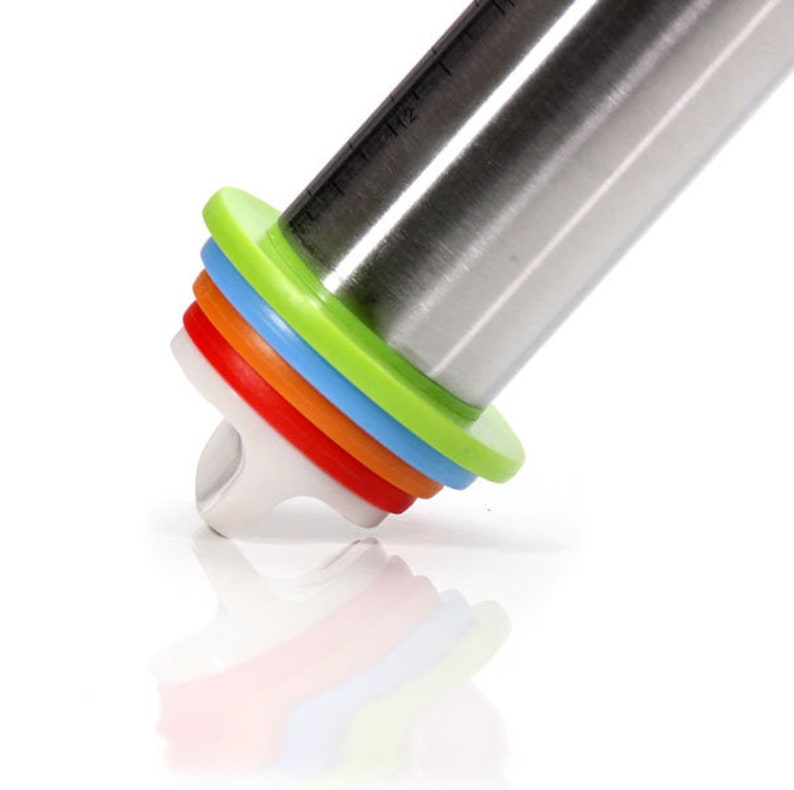 Rolling Pin With Rolling Mat and 4 Removable Thickness Rings | Etsy