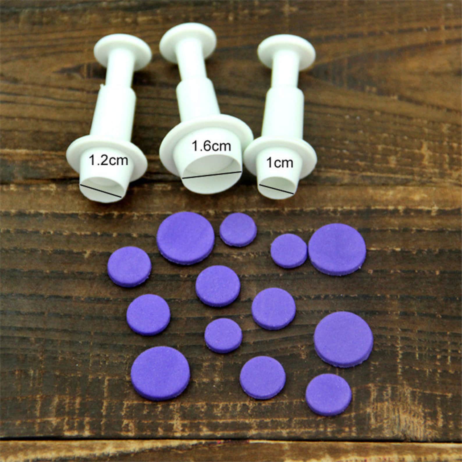 Mini Plunger Cutters Basic Shapes Cutters Heart Round Star - Etsy