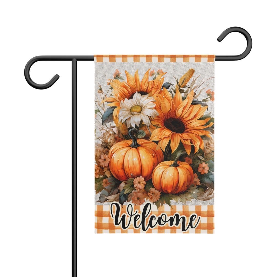 Welcome Banner, Fall Welcome Banner, Welcome Flag, Pumpkin Welcome ...