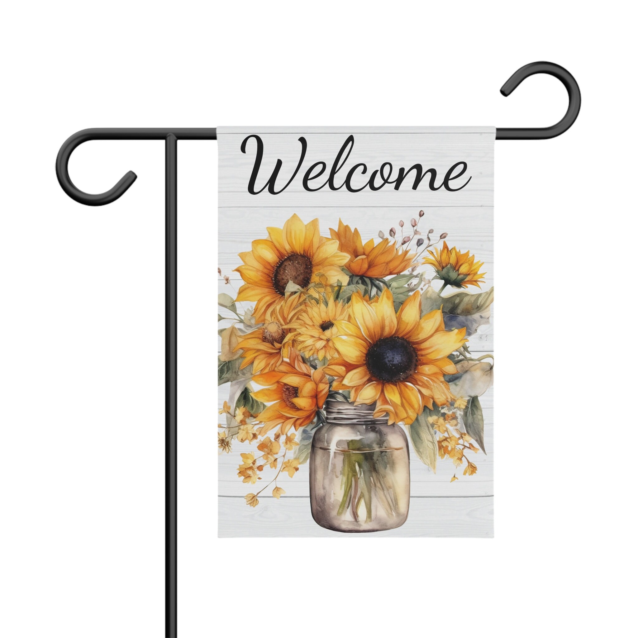 Sunflower Banner, Garden Gift Banner, Welcome Banner, Welcome Garden ...