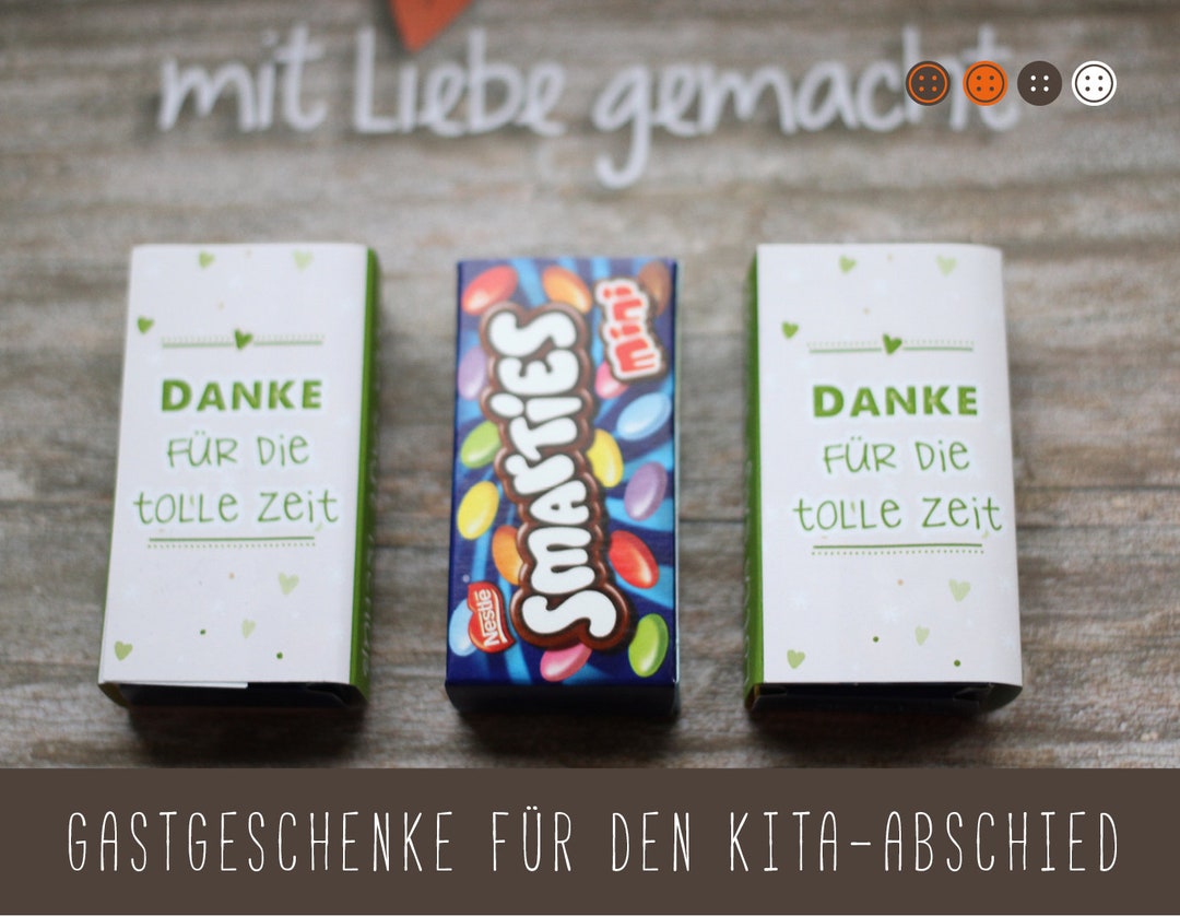 Guest Gift Paper Banderole for Smartie Pack Wedding / Baptism ...