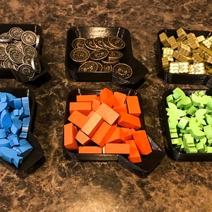 Board Game Trays 3D Printed | Tabletop Games | Stackable Token Trays ...