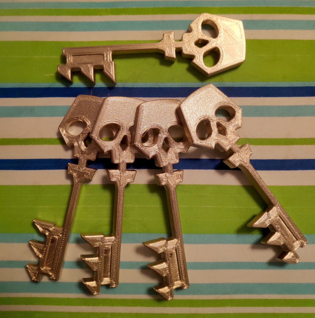 Borderlands Golden Keys 3D Printed | Cosplay Prop | Gold Painted ...