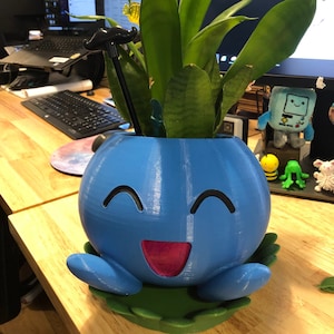 Pokemon Oddish Planter With Saucer 3D Printed - Gift Idea - 3D Print - Etsy