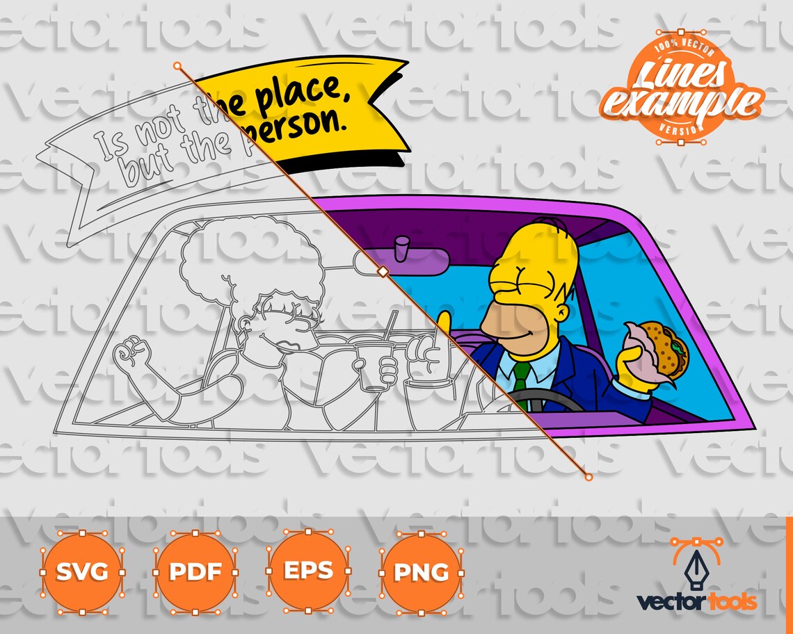 Homer Marge Homer Svg Marge Svg the Simpsons the Simpsons - Etsy