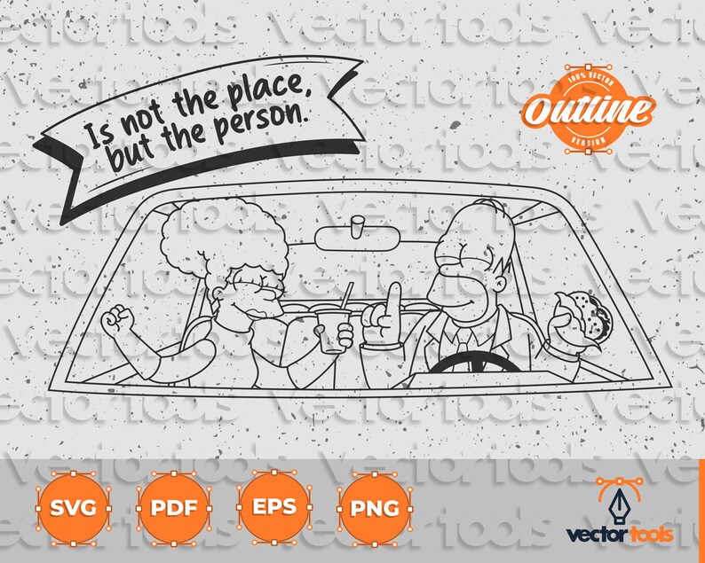 Homer Marge Homer Svg Marge Svg the Simpsons the Simpsons | Etsy