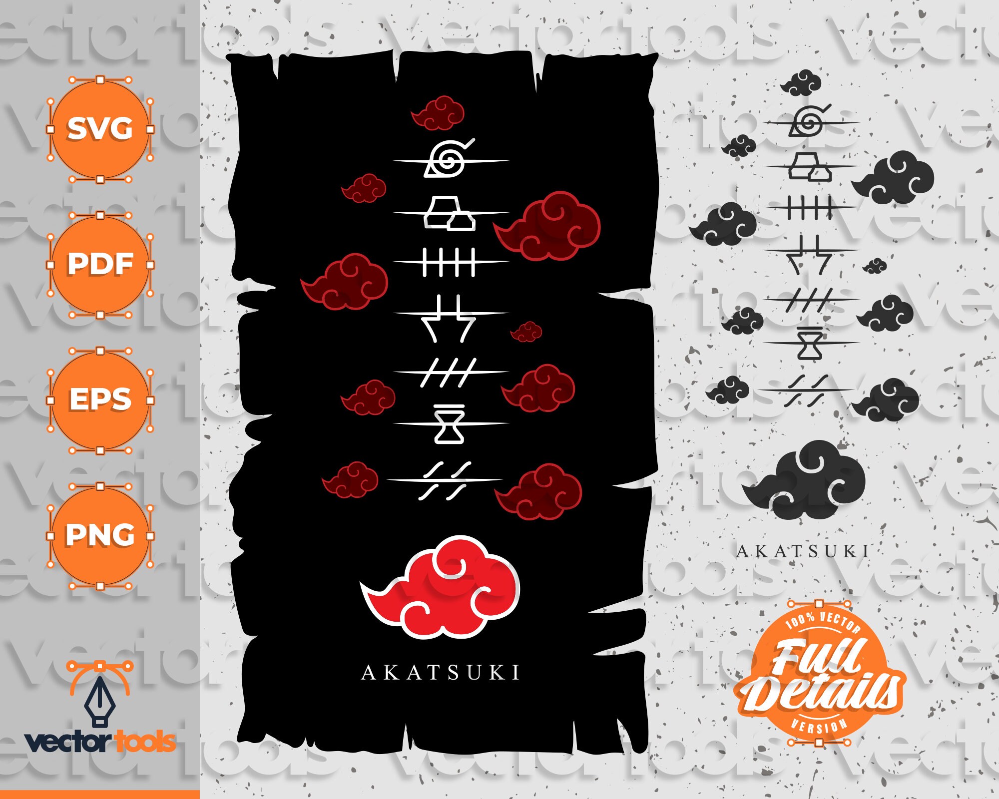 Akatsuki Naruto Svg Anime Svg Anime Design Anime Designs | Etsy