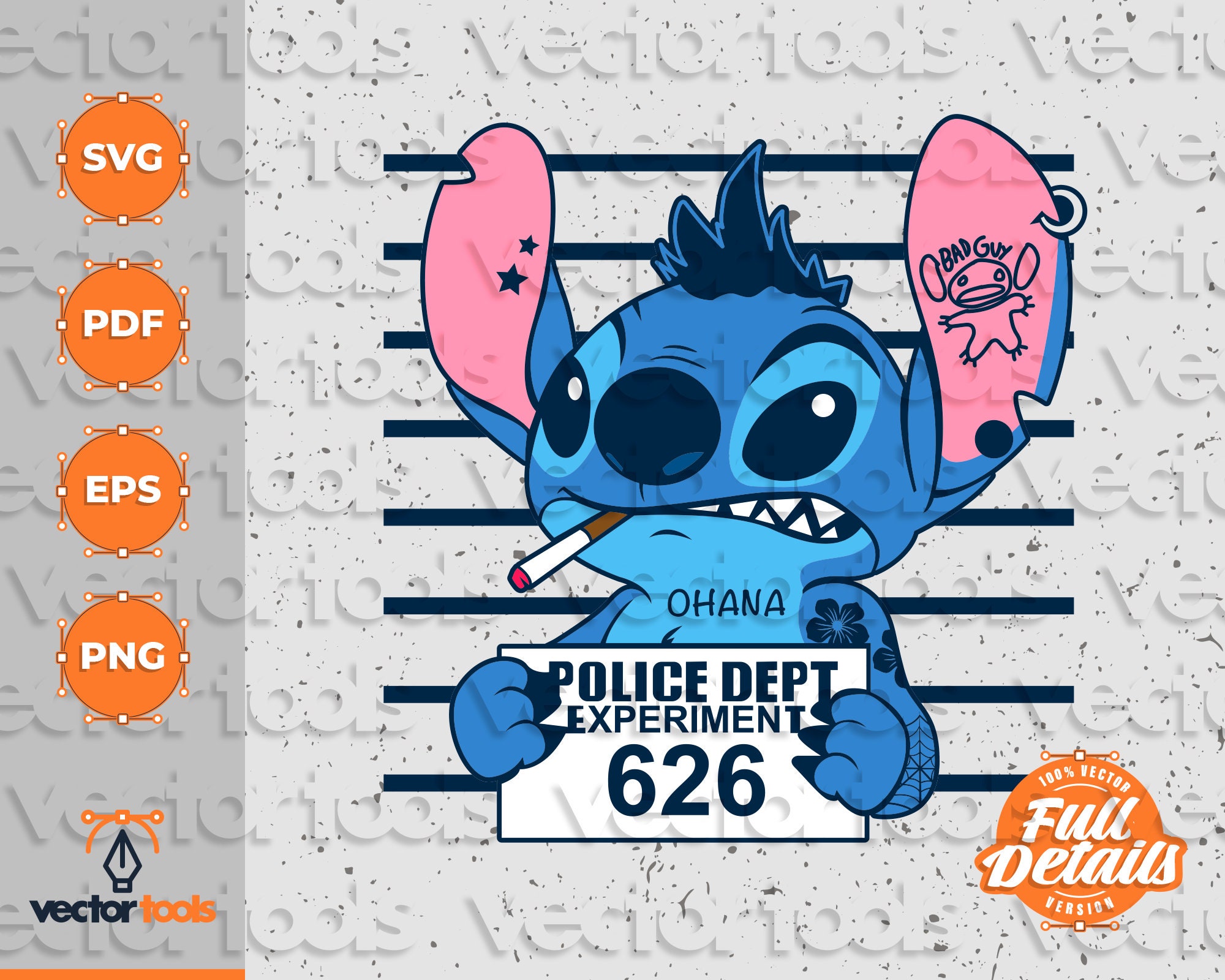 Stitch svg Stich bad guy Stitch file art Stich t-shirt | Etsy