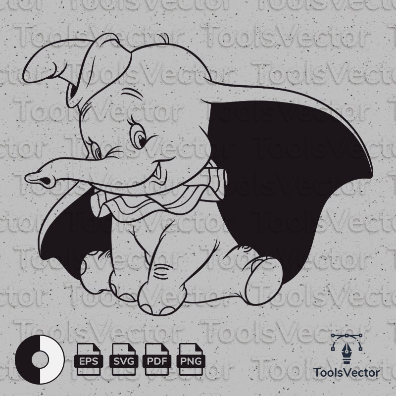 Disney Dumbo Dumbo vector Sumbo svg | Etsy