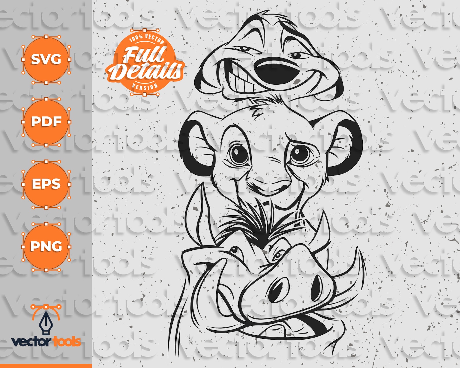 Lion King svg Timon Simba Pumba Lion King png Timon and | Etsy