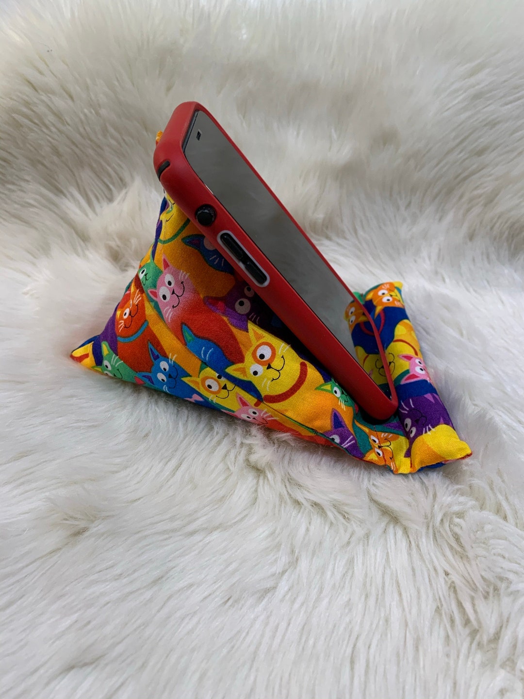 Handykissen / Handysitzsack / Handy-Halter / Sitzsack für Smartphone ...