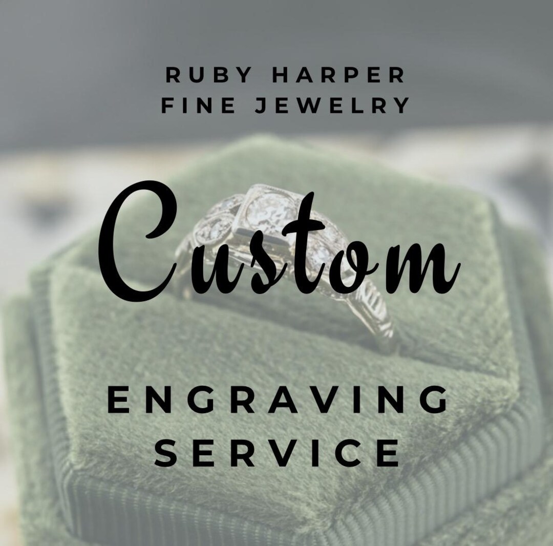 Custom Jewelry Engraving - Add on Service - Etsy