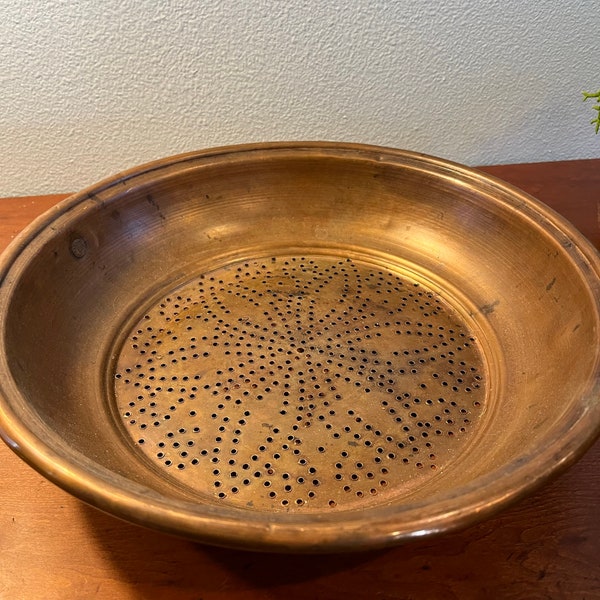 Copper Colander - Etsy