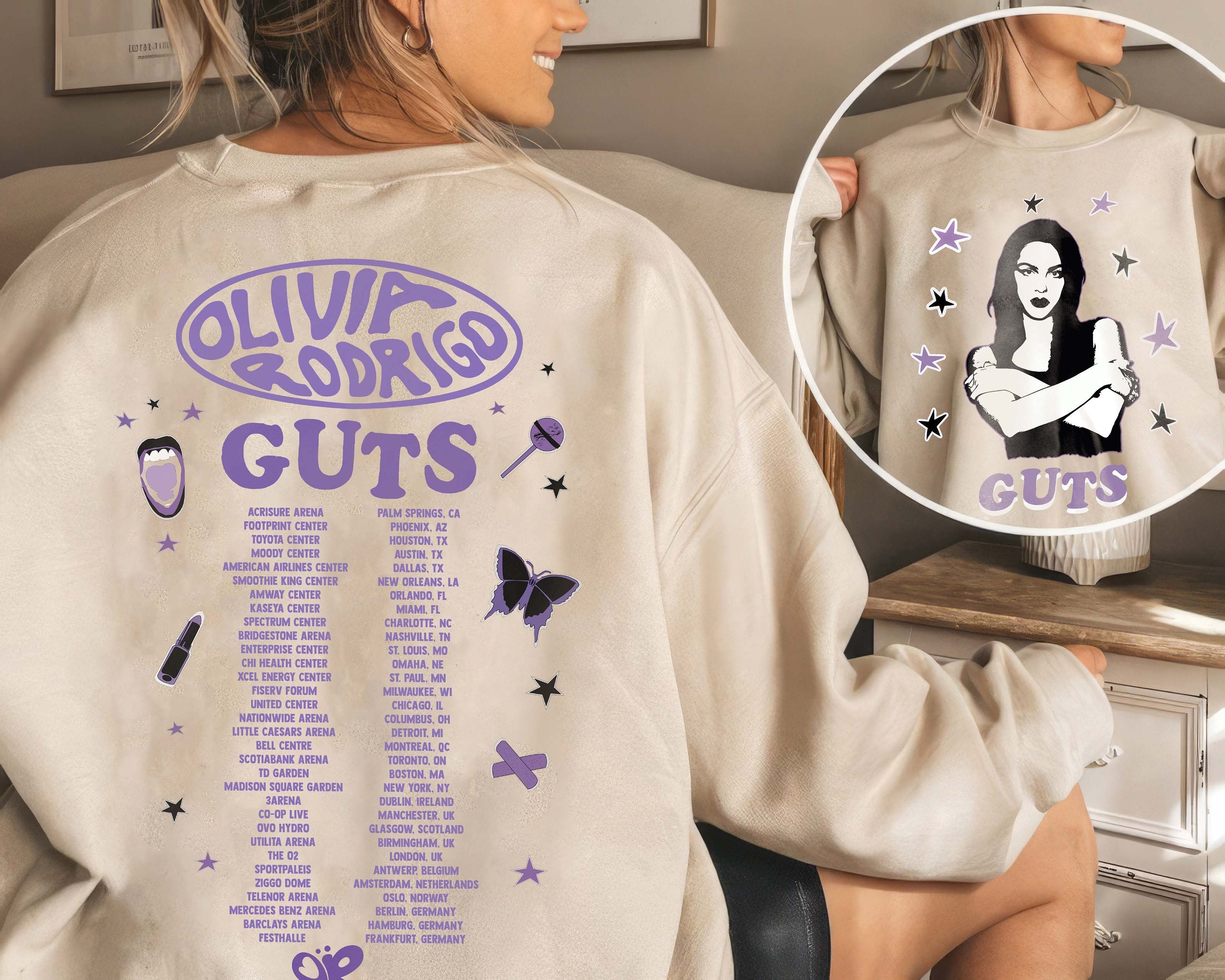 Olivia Rodrigo Guts PNG, Olivia Rodrigo Guts Merch, Guts Tour 2024 Png ...