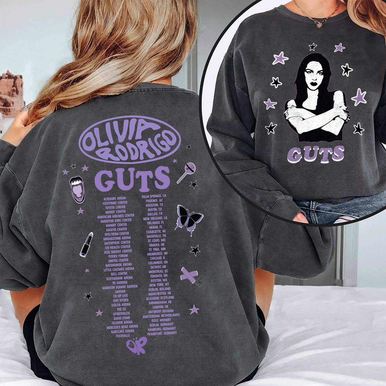 Olivia Rodrigo Guts PNG, Olivia Rodrigo Guts Merch, Guts Tour 2024 Png ...