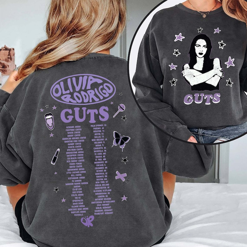 Olivia Rodrigo Guts PNG, Olivia Rodrigo Guts Merch, Guts Tour 2024 Png ...