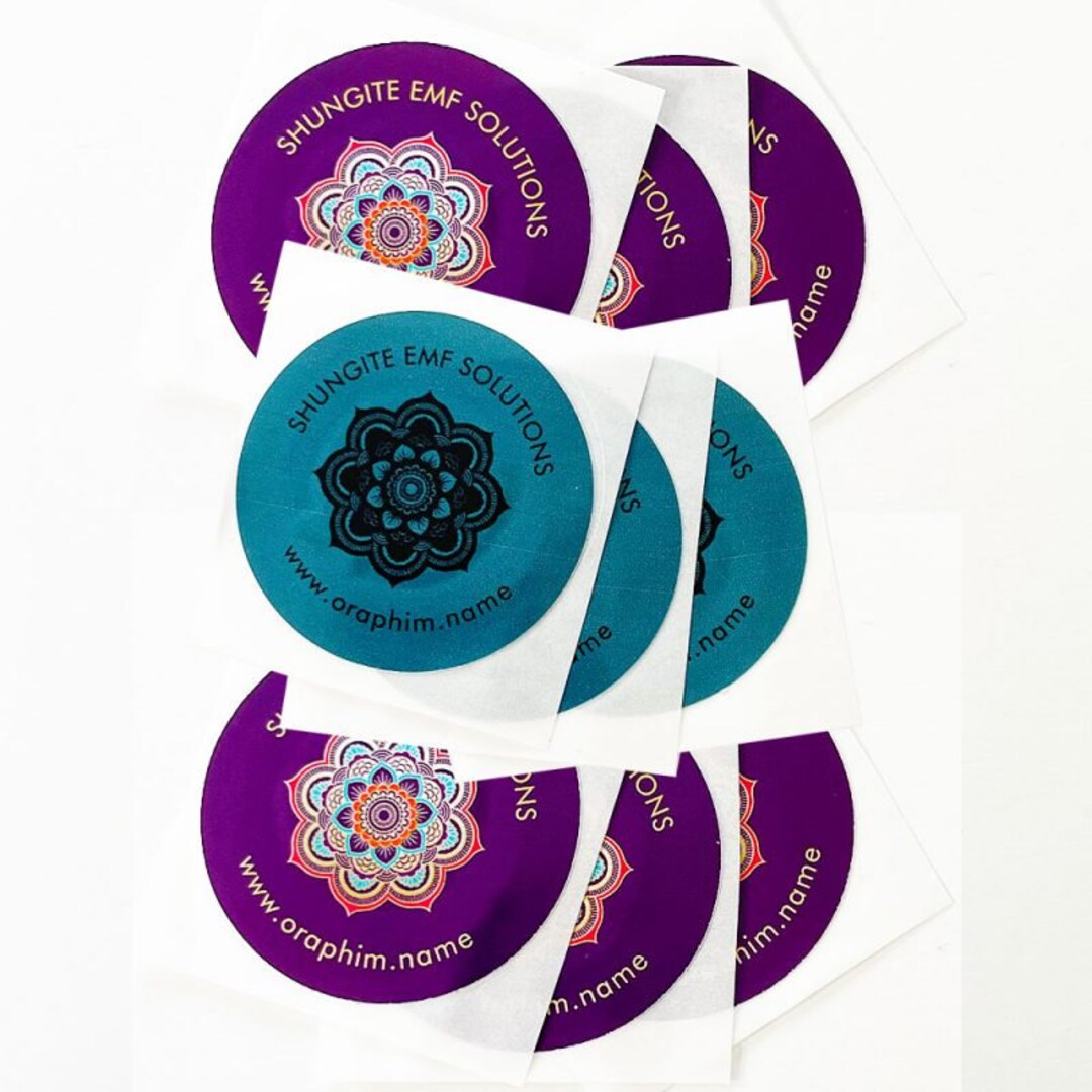 SHUNGITE EMF PROTECTION Stickers Robust Effective Protection ...