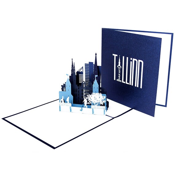 Pop-up map Tallinn Paper & Party Supplies etna.com.pe