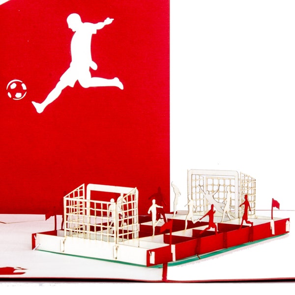 Soccer 3d Card - Etsy