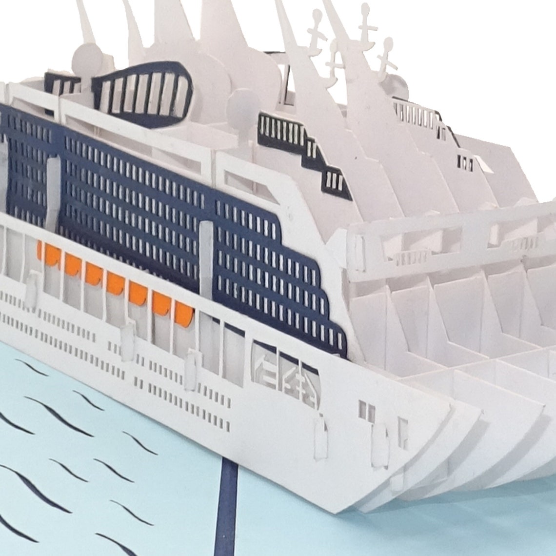 Pop up Card "cruise Ship" - Travel Voucher, 3D Birthday Card ...