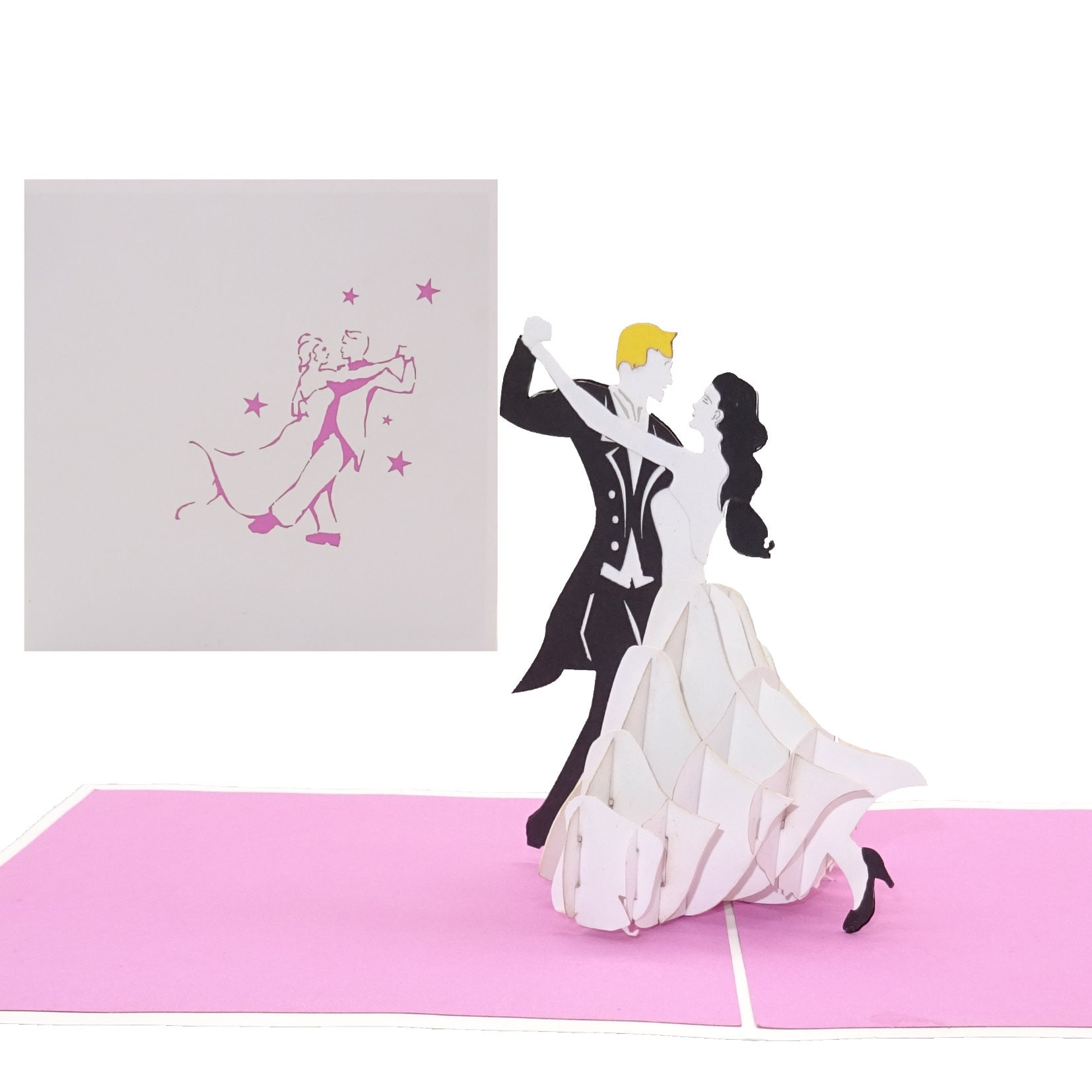 Pop-up Card “dancing Couple” – 3D Invitation & Voucher Dance, Dancing ...