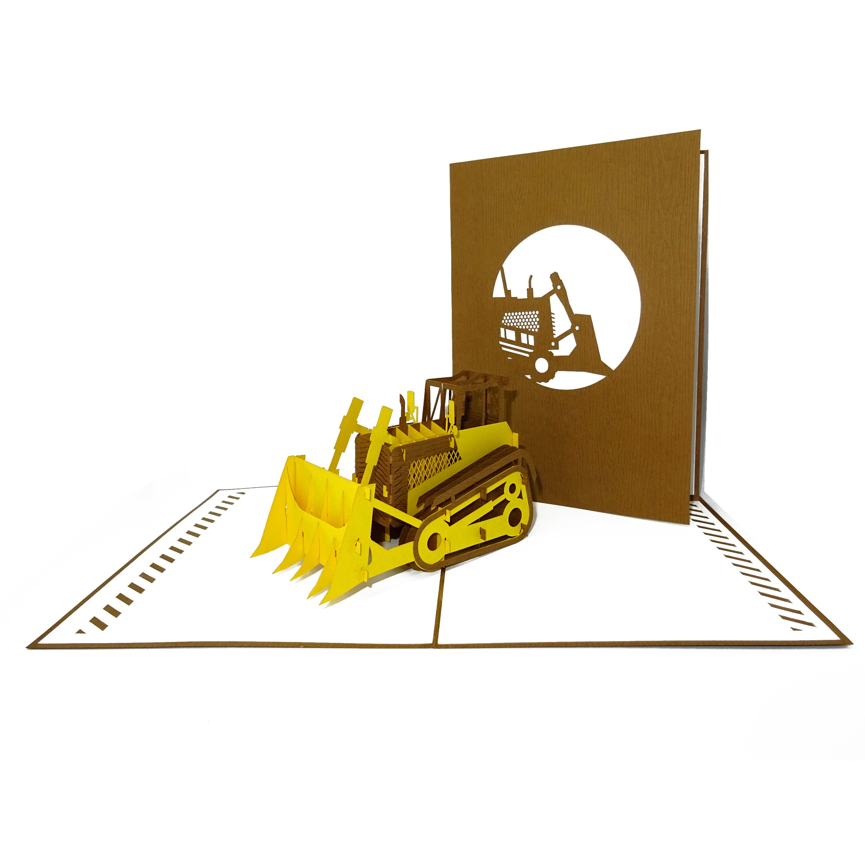 3D Birthday Card "bulldozer" Pop up Card as a Greeting Card, Gift ...