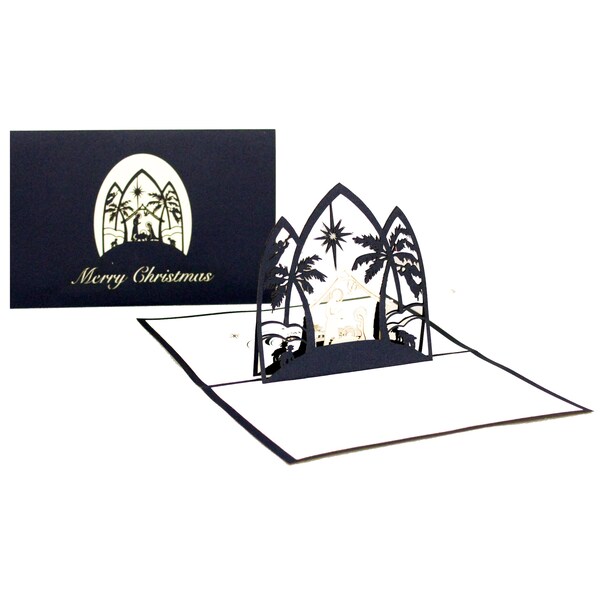Pop up Christmas Cards Nativity - Etsy