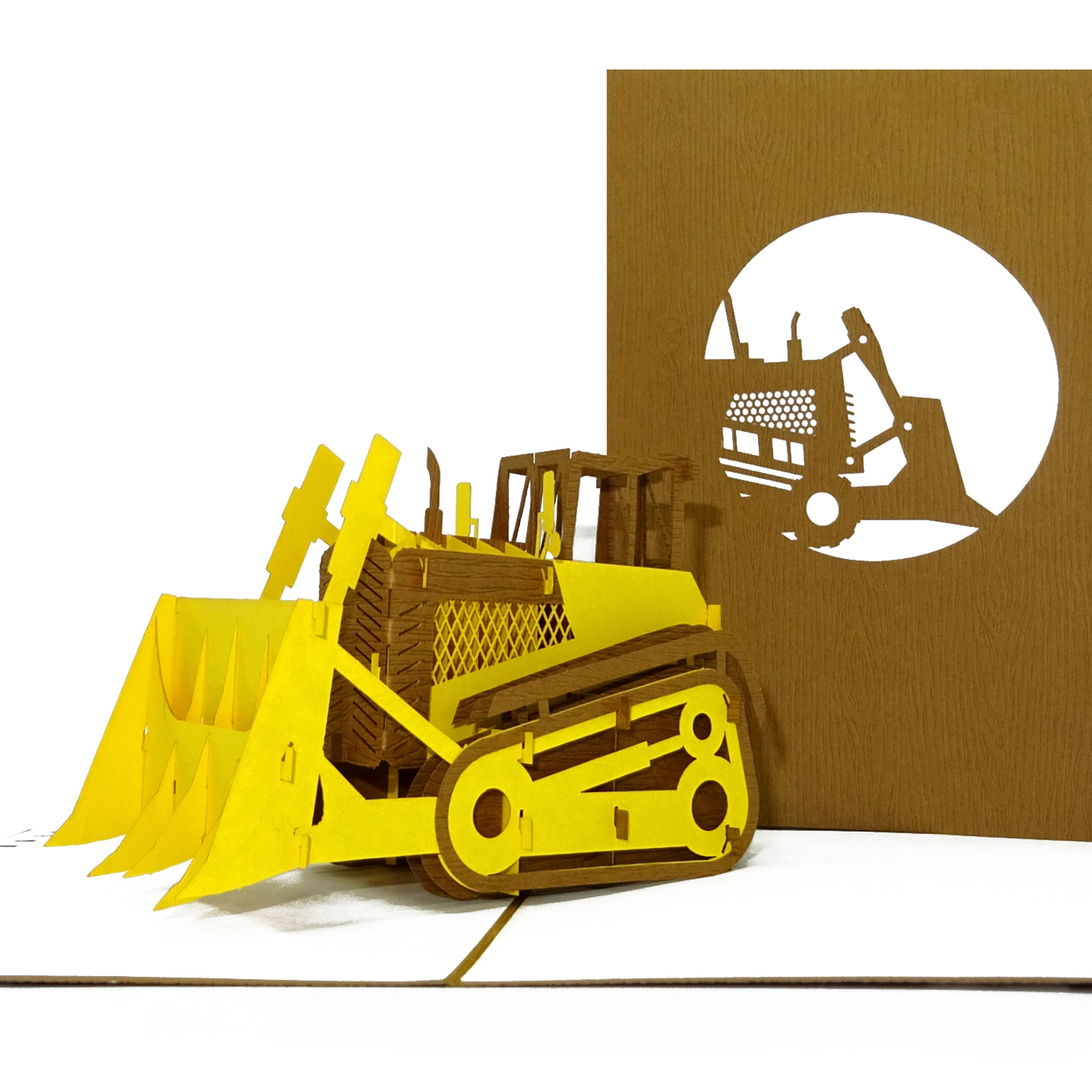 3D Birthday Card "bulldozer" Pop up Card as a Greeting Card, Gift ...