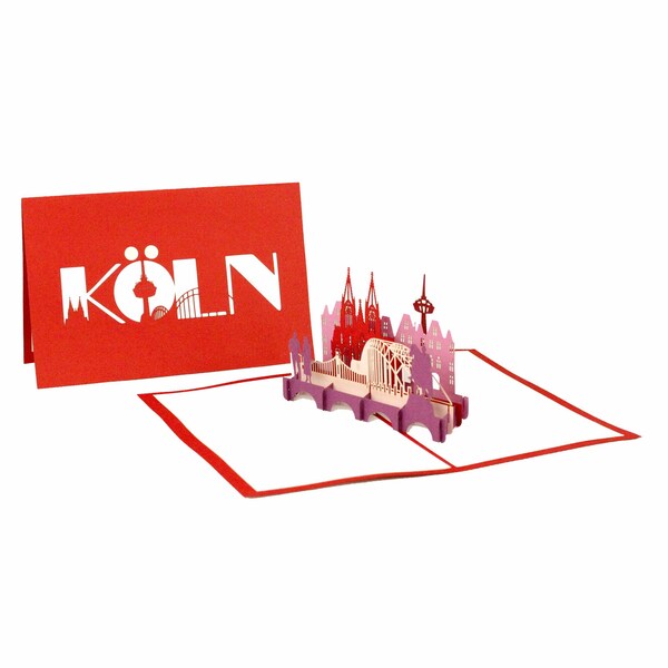 Pop up Map Cologne Cathedral - Etsy