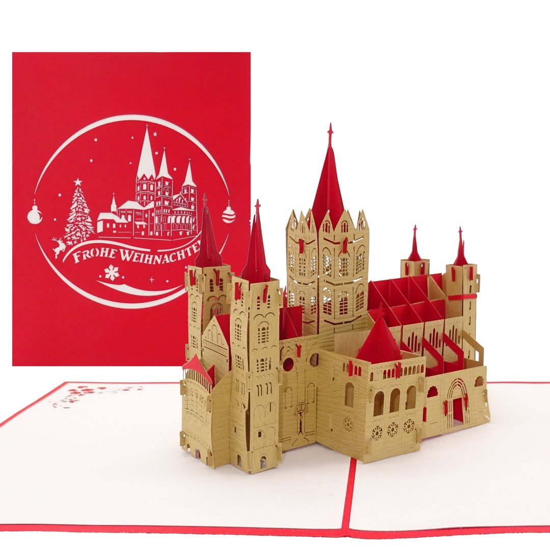 Pop up Card "bonn - Bonner Münster" - 3D Christmas Card, Souvenir ...
