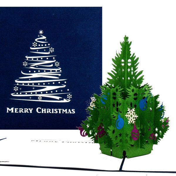 Christmas Tree Card - Etsy