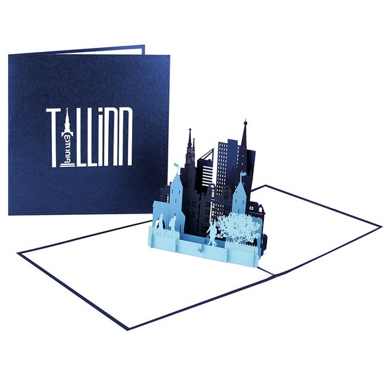 Pop-up map Tallinn Paper & Party Supplies etna.com.pe