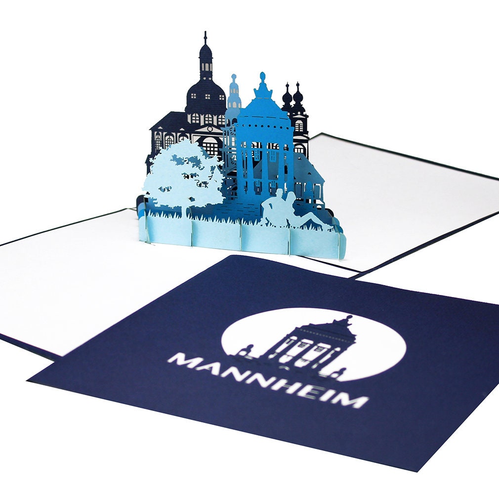 Pop-up Map mannheim | Etsy