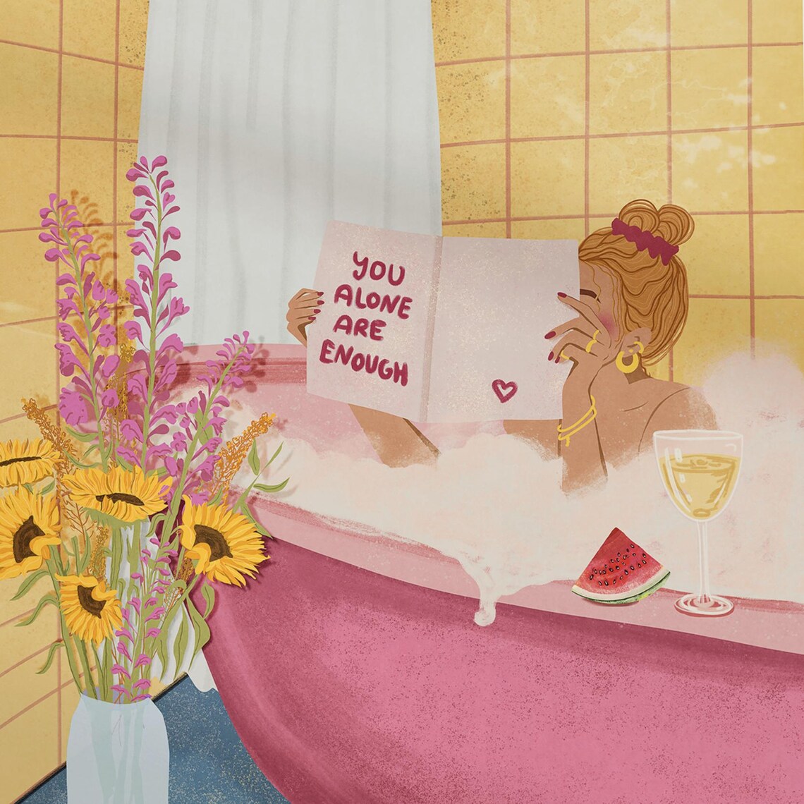 Art Print “you Alone Are Enough” Illustration by Raissa Oltmanns - Etsy