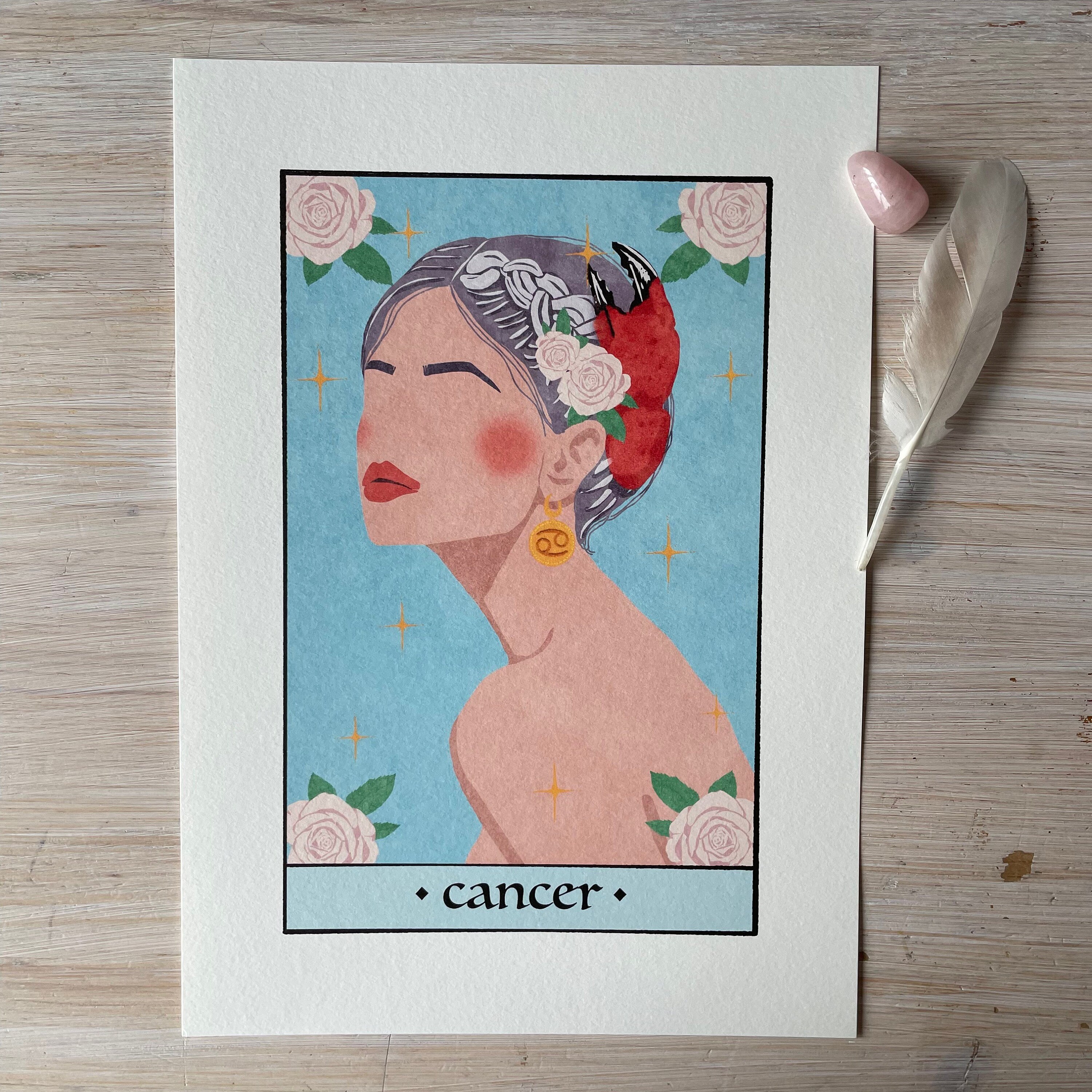 Art Print "Cancer" astrology zodiac sign by Raissa Oltmanns — Raissa ...