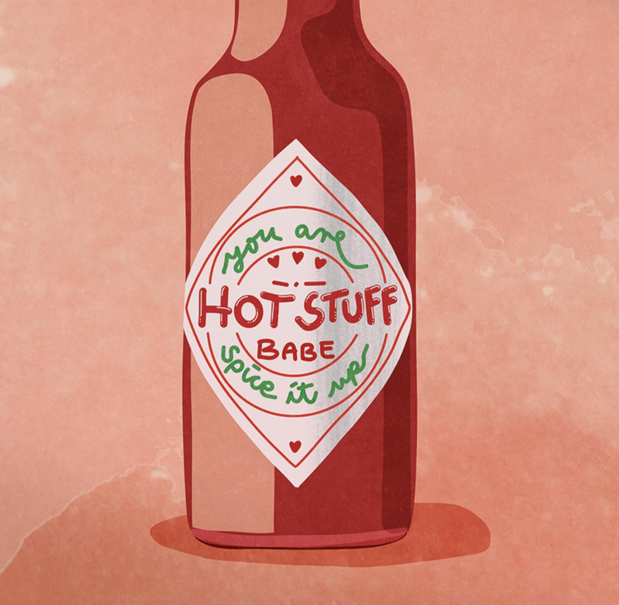 Art Print “you Are Hot Stuff Babe” Illustration by Raissa Oltmanns - Etsy