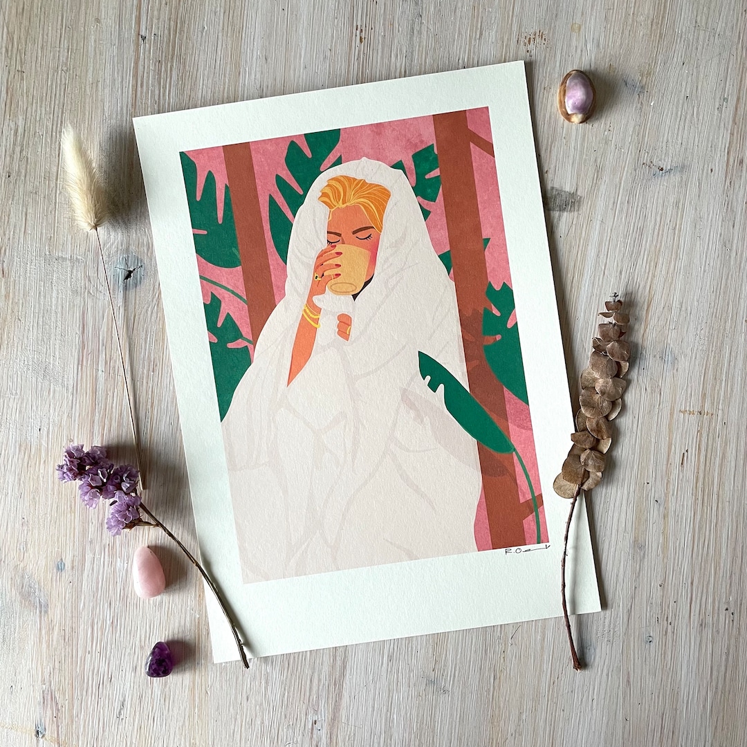 Art Print me Time Moment Illustration by Raissa Oltmanns - Etsy