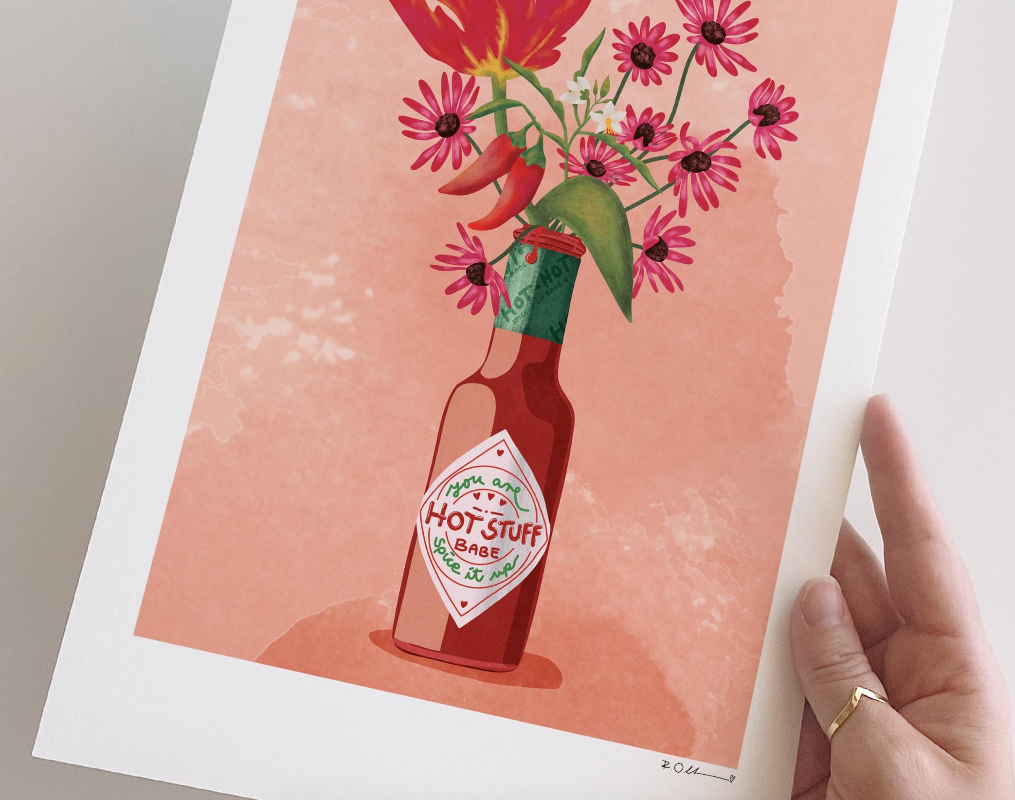 Art Print “you Are Hot Stuff Babe” Illustration by Raissa Oltmanns - Etsy
