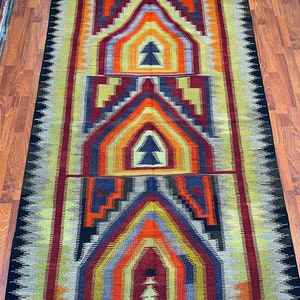 Kilim Rug 5x8 Unique Large Prayer Rug 5x9 Altar Rug Woolen Area Rug ...